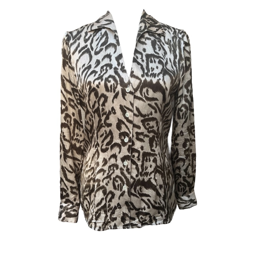 Lane Davis Beverly Hills Vintage Leopard Print Silk B… - Gem